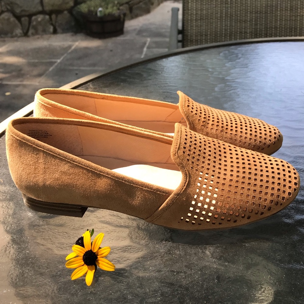 Crown Vintage Chestnut Suede Perforated Loafers - Gem